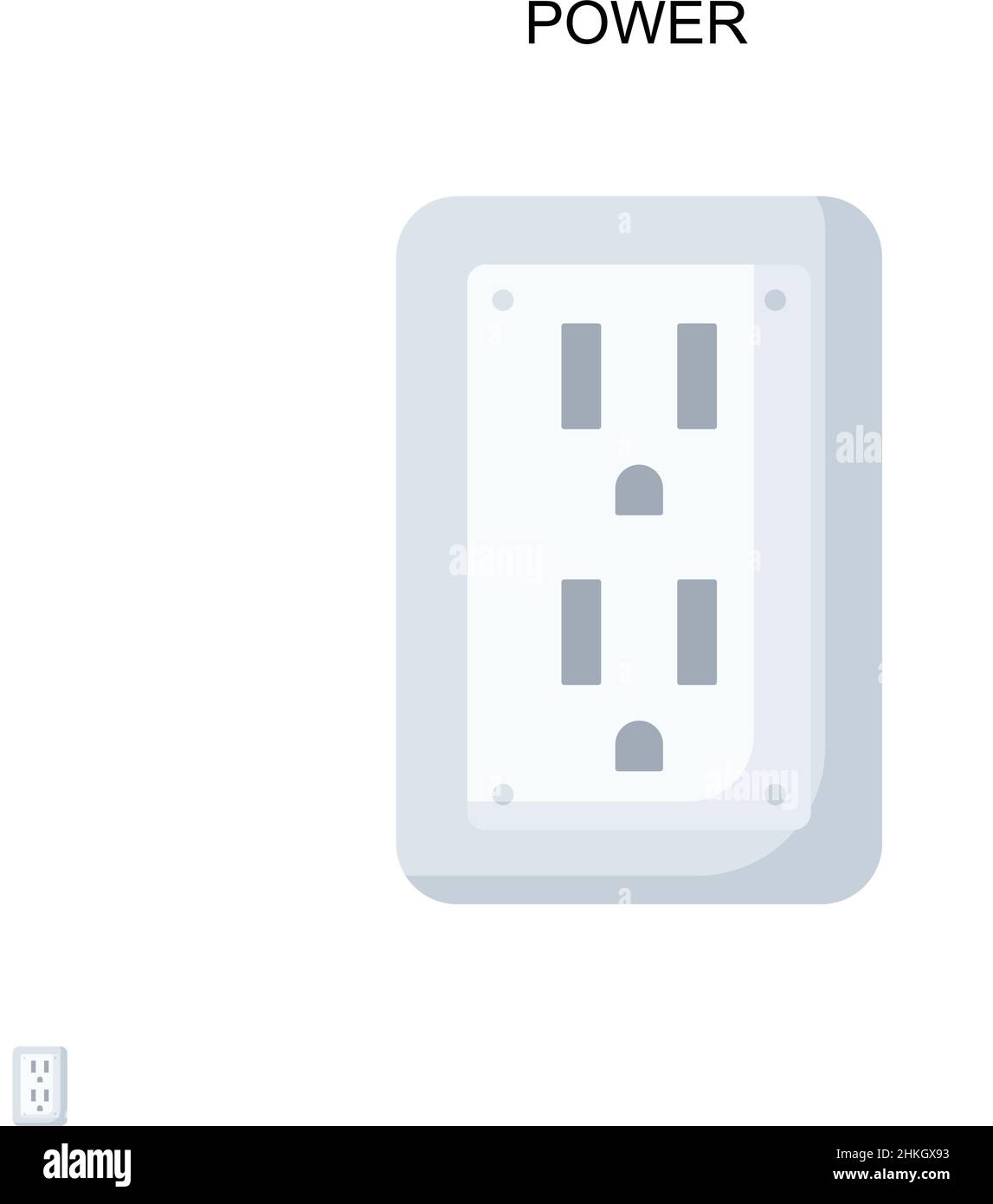 Power Simple vector icon. Illustration symbol design template for web ...