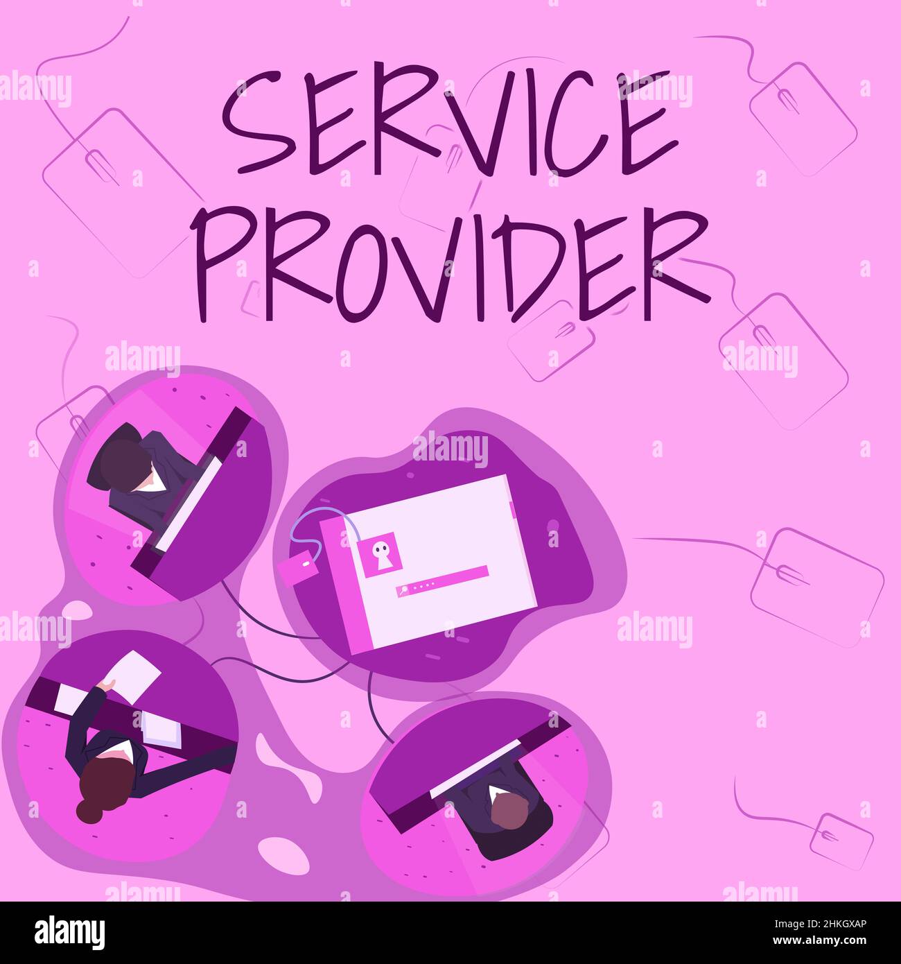 Conceptual display Service Provider. Concept meaning a company that ...