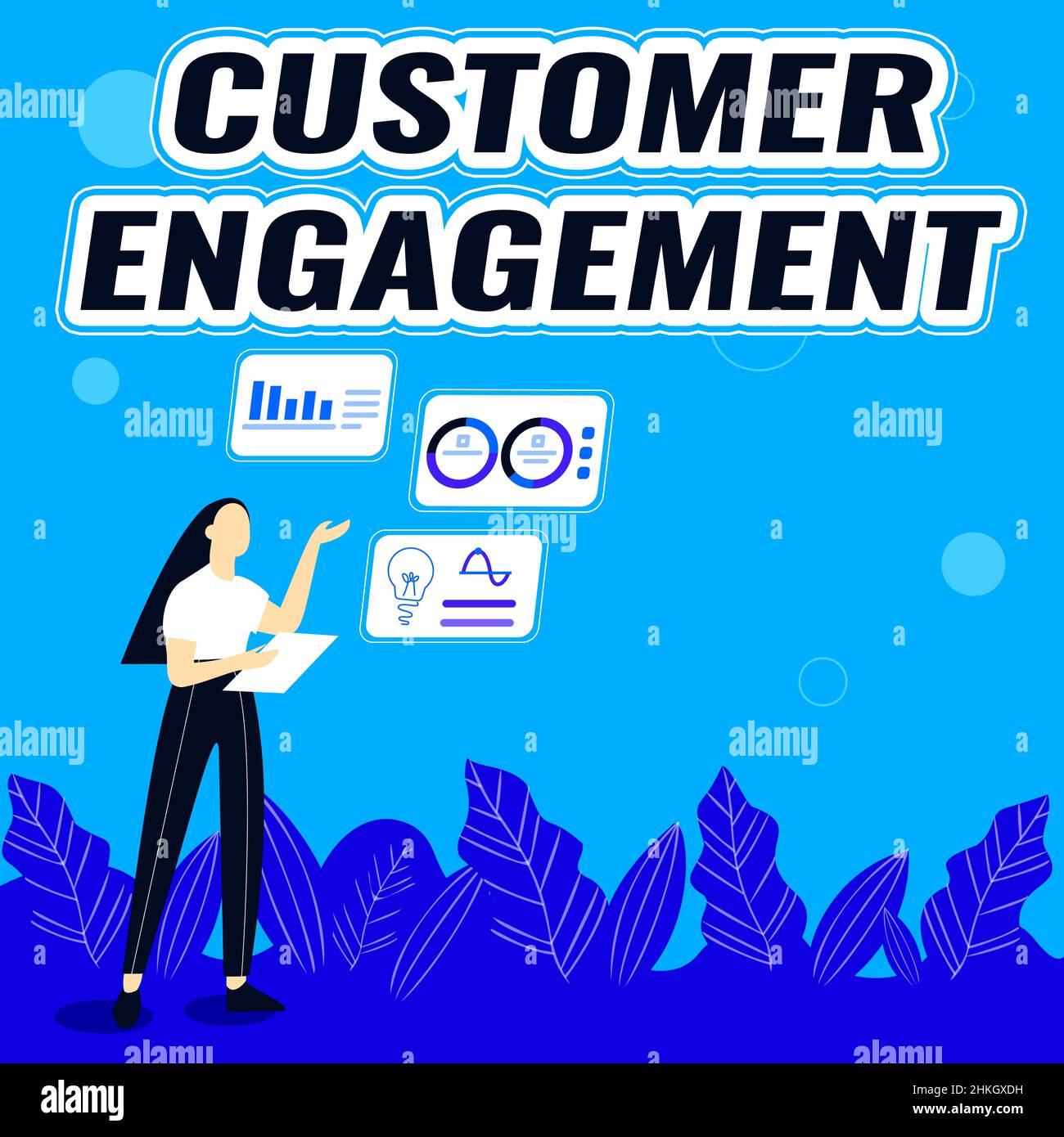 Handwriting text Customer Engagement. Concept meaning the emotional ...