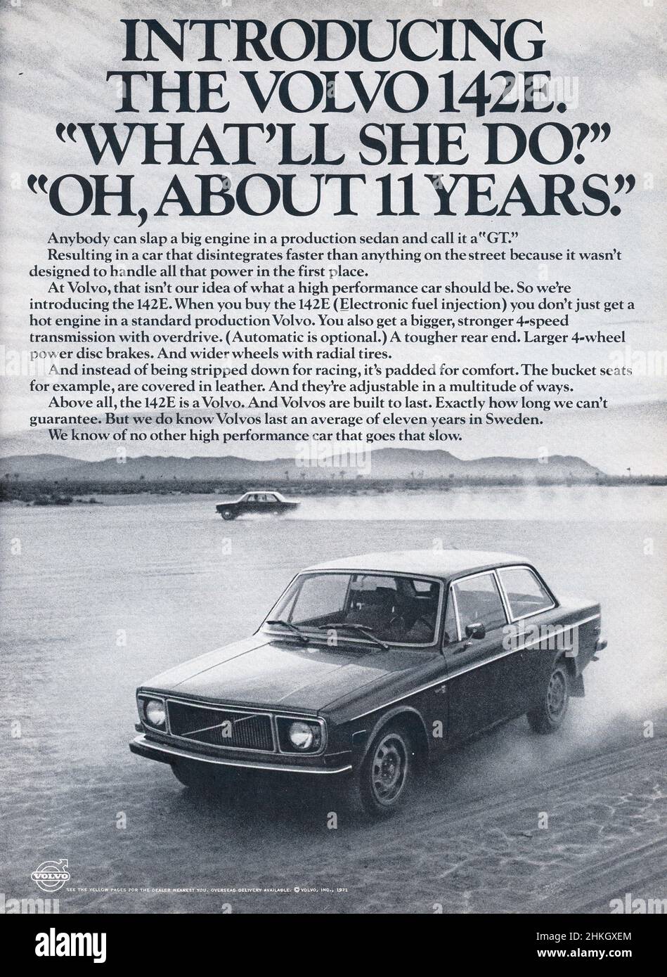 Vintage volvo advert hi-res stock photography and images - Alamy