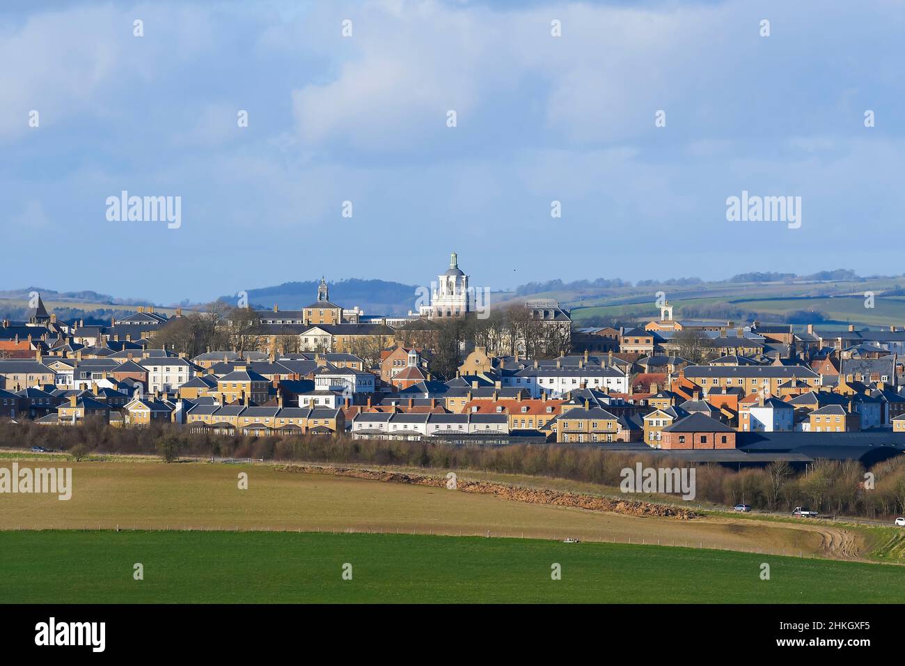 Poundbury, Dorchester, Dorset, UK. 4th Feb, 2022. UK Weather: General ...