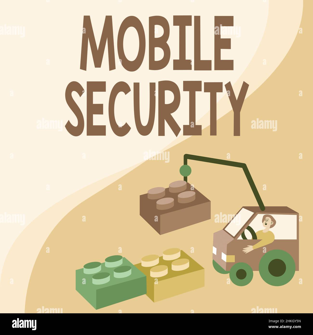 Conceptual caption Mobile Security. Business concept Protection of ...