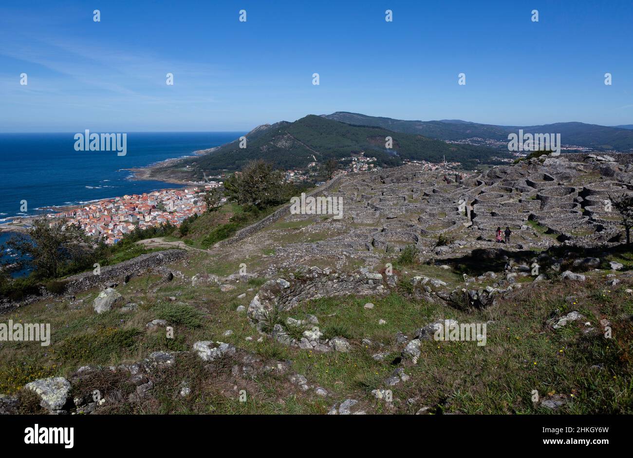 Celtic fort of Mount Santa Tecla and the city of A Guarda in the ...