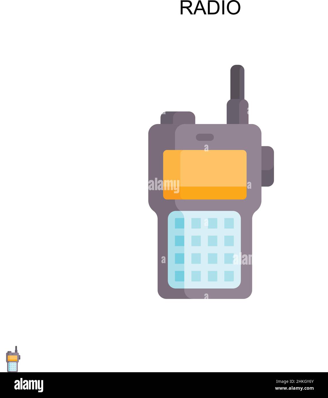 Radio Simple vector icon. Illustration symbol design template for web ...