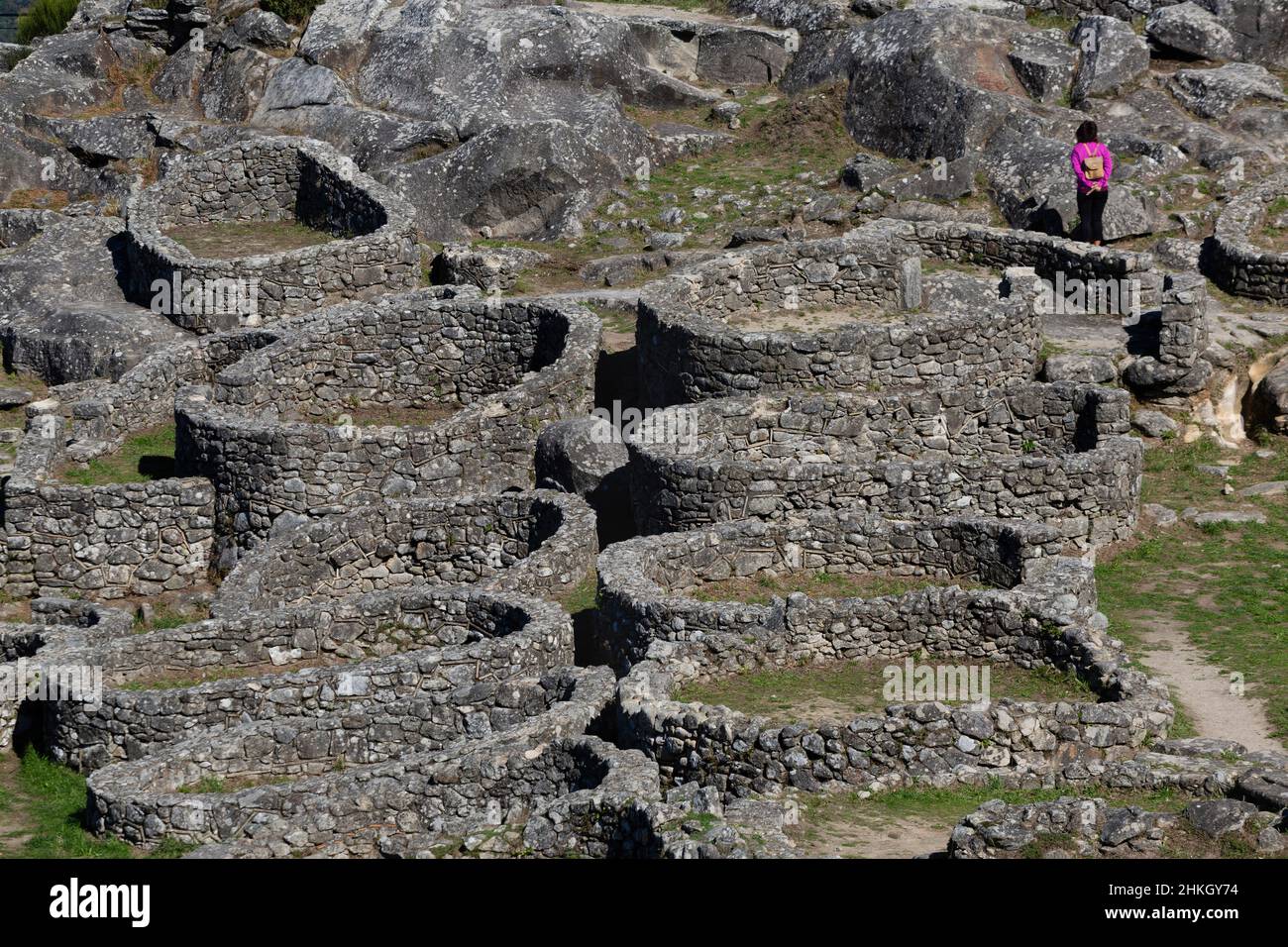 Celtic fort of Mount Santa Tecla and the city of A Guarda in the ...