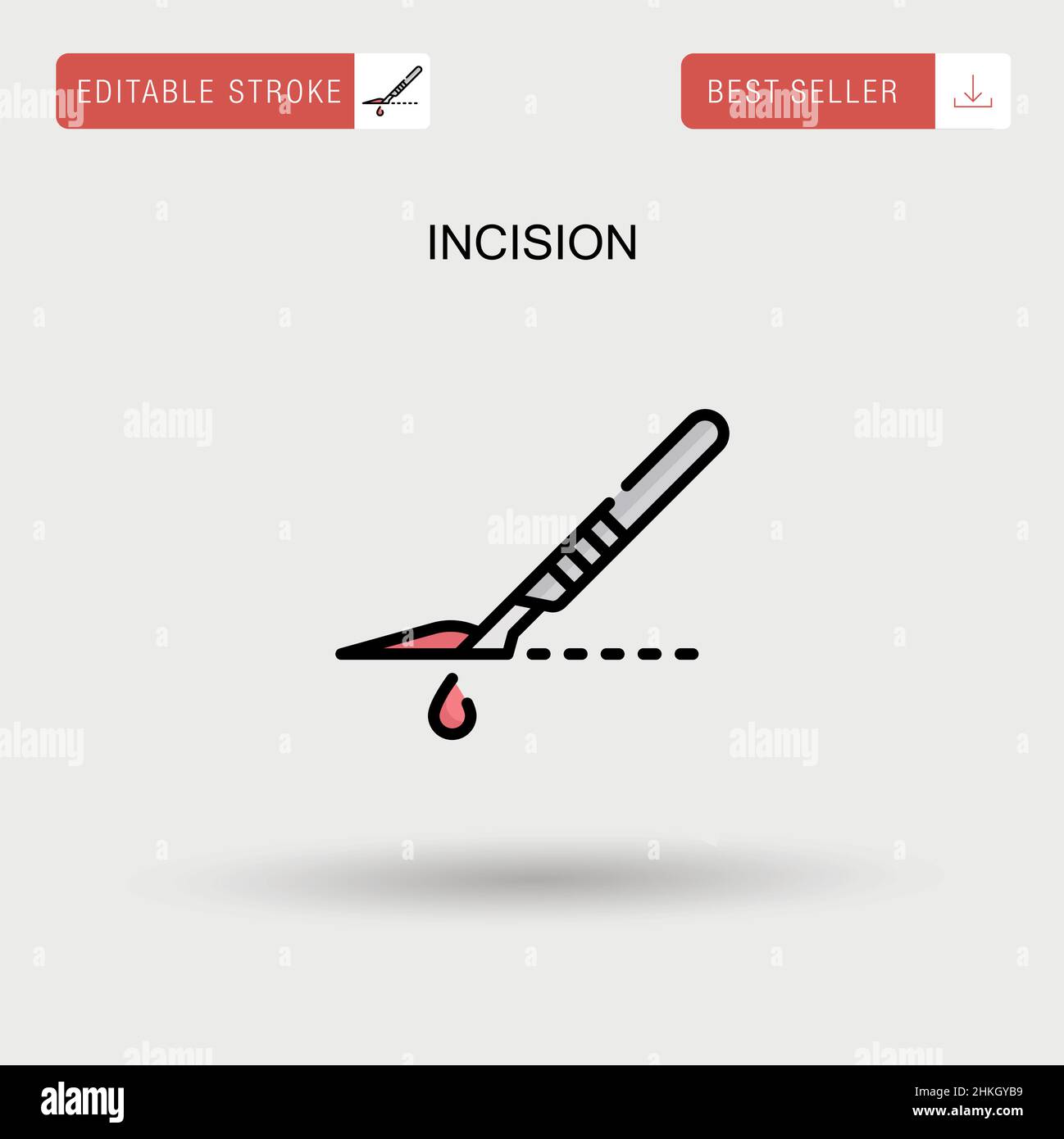 Surgery incision Stock Vector Images - Alamy