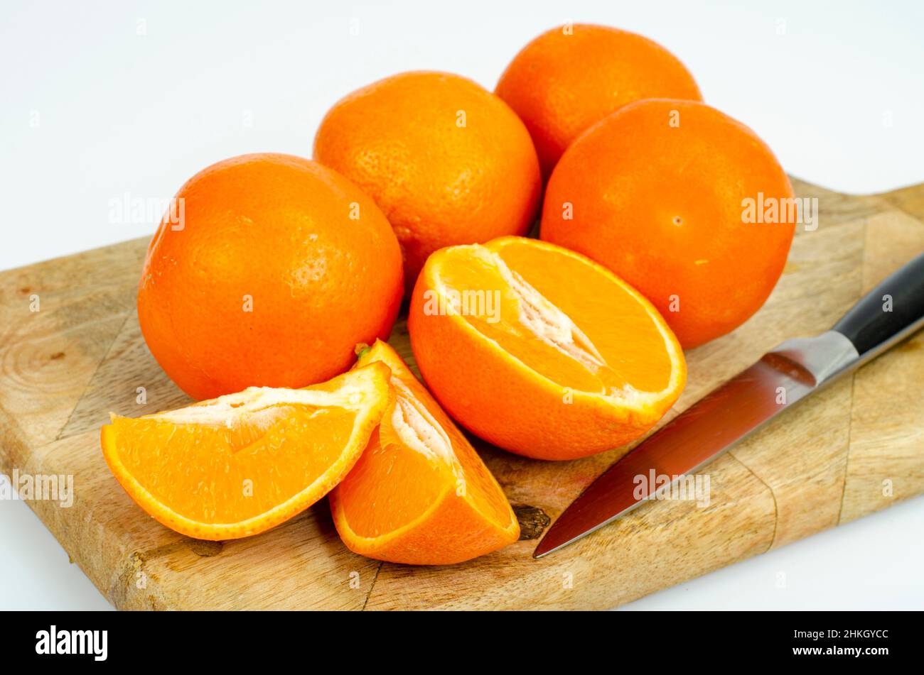 Large ripe sweet tangerines isolated on white background. Photo Stock ...