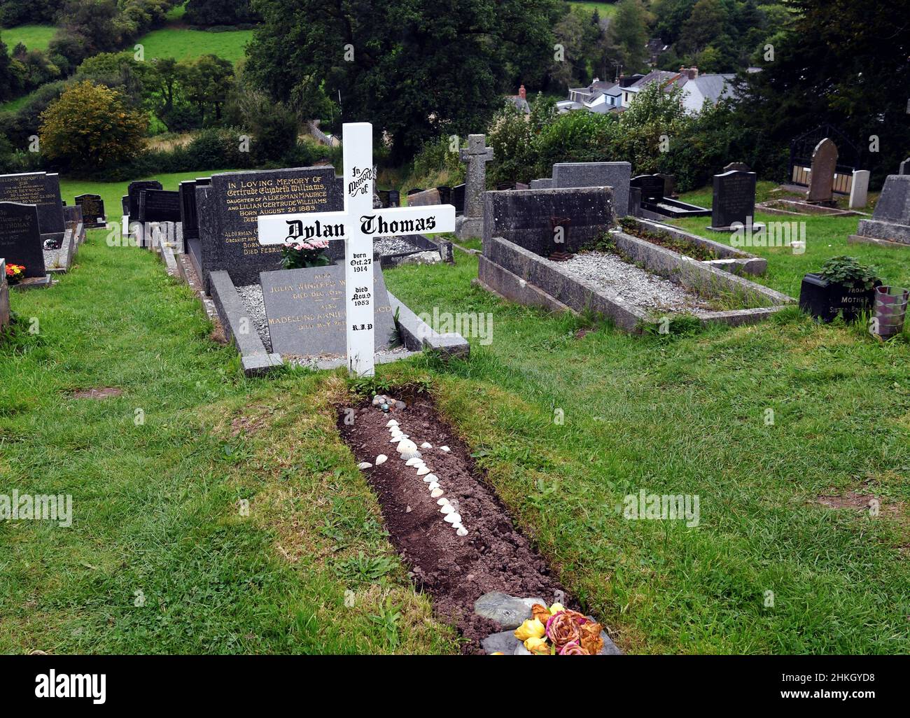 The picturesque village of Laugharne, Carmarthenshire.The village is ...