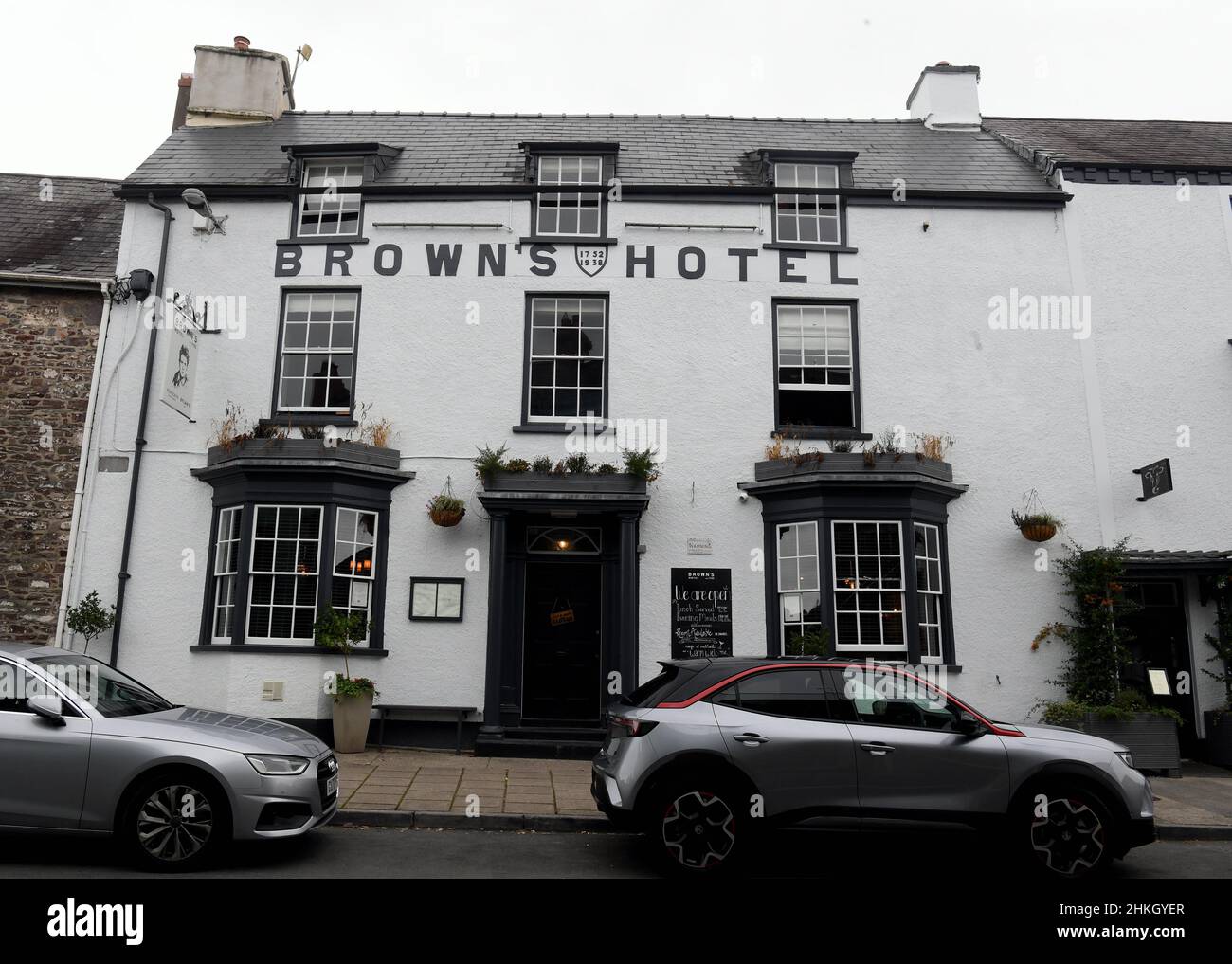 The picturesque village of Laugharne, Carmarthenshire. The village is ...