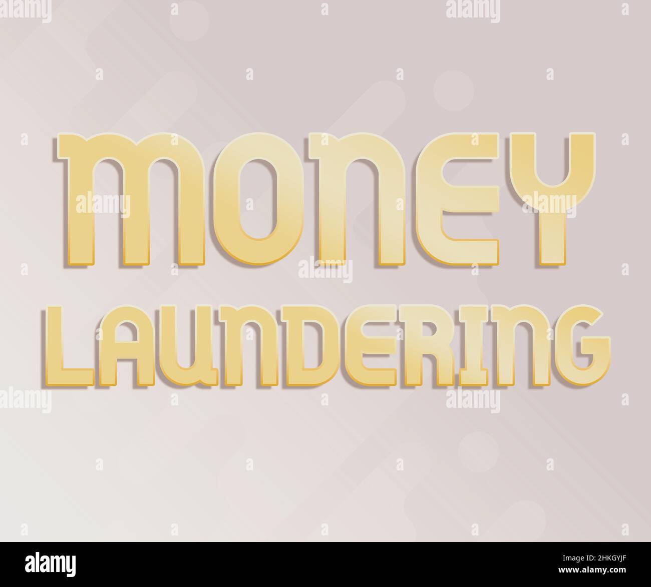 Handwriting text Money Laundering. Conceptual photo illegal process ...