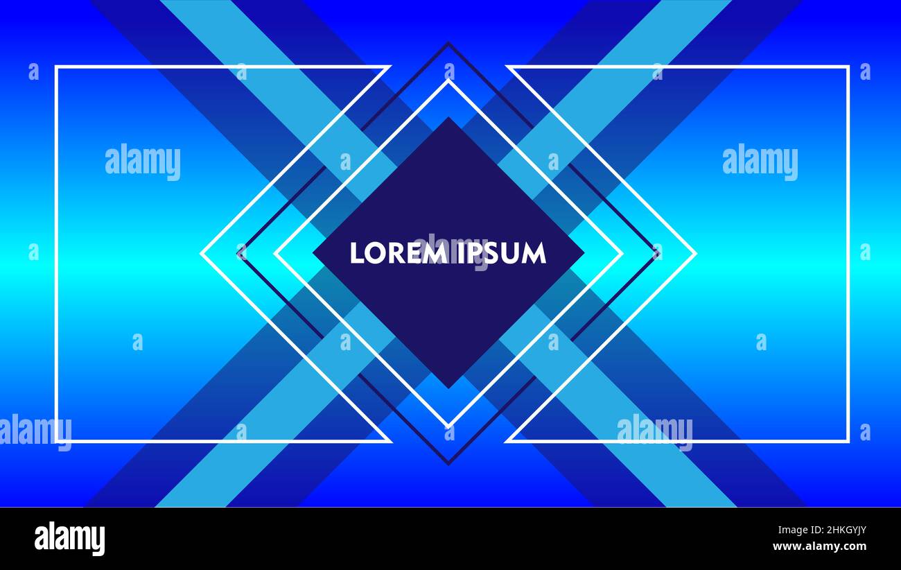 Creative abstract background wrapped in blue rectangular design Stock ...