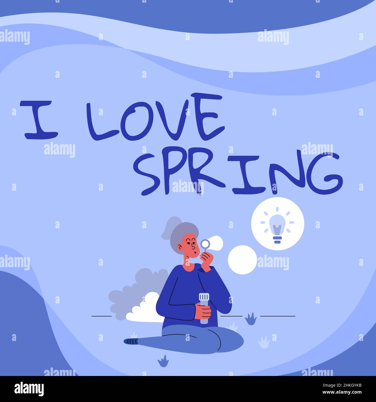 Conceptual display I Love Spring. Business approach Affection for ...