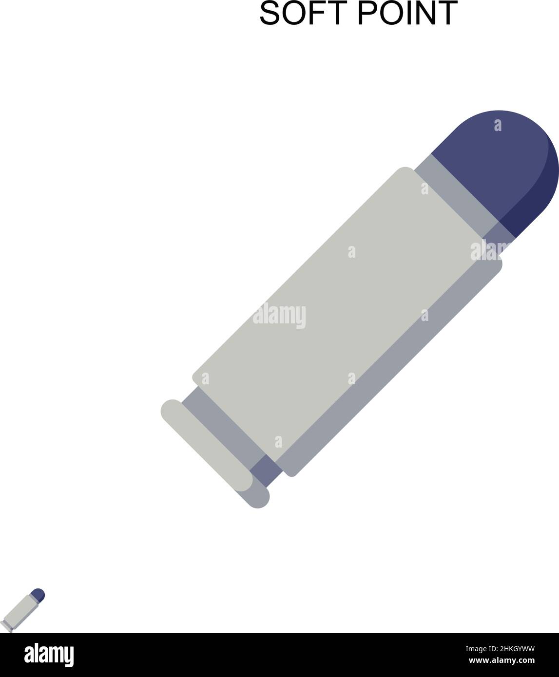 Soft point Simple vector icon. Illustration symbol design template for ...