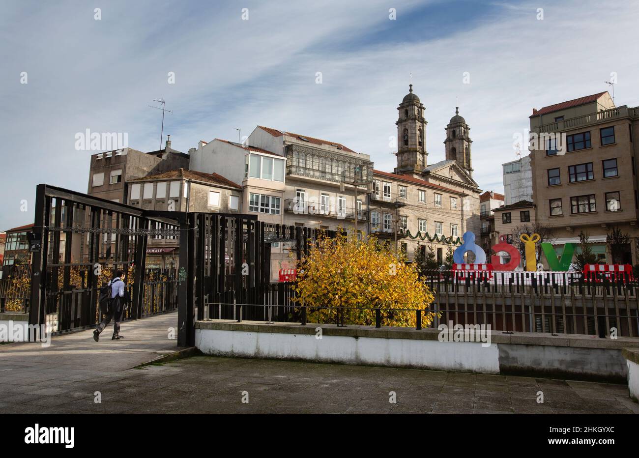 Market of A Pedra and Co-Cathedral, Basilica of Santa Maria de Vigo ...