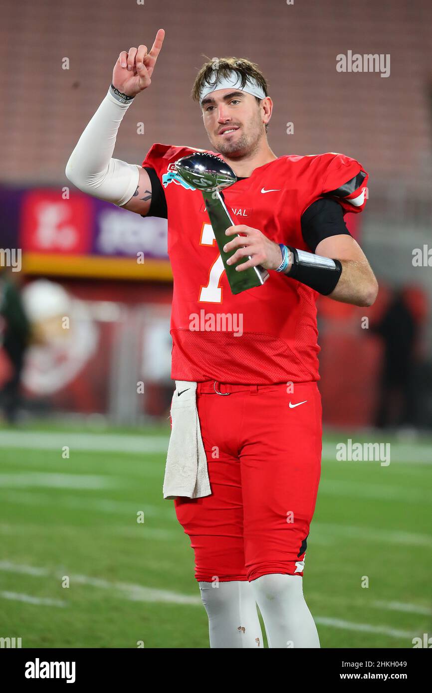 National Team quarterback Cole Kelley (7) of Southeastern Louisiana ...