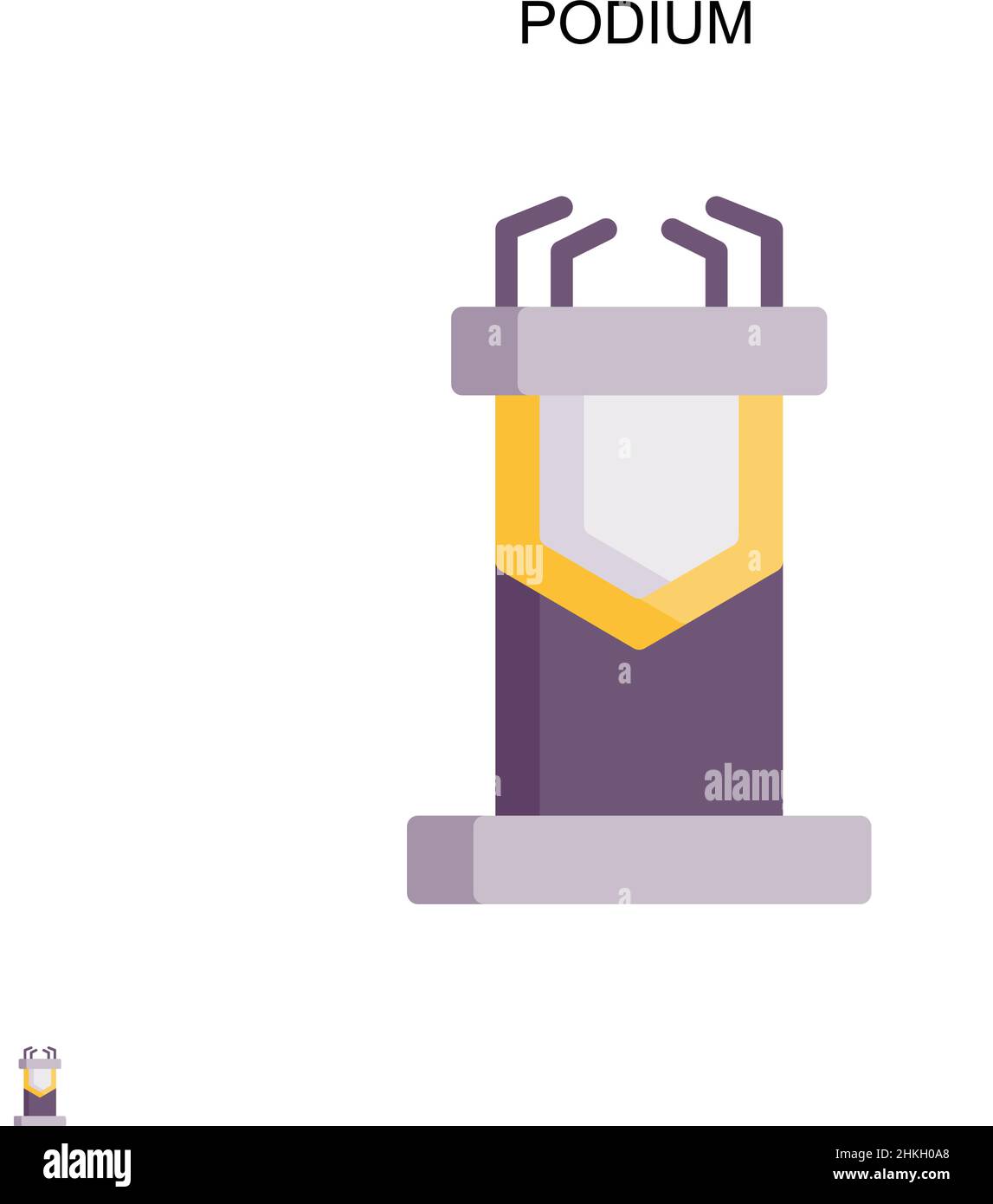 Simple podium stand minimal Cut Out Stock Images & Pictures - Alamy