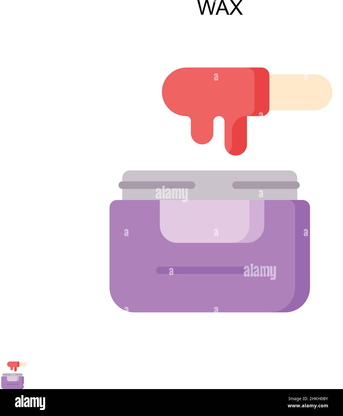Wax Simple vector icon. Illustration symbol design template for web ...