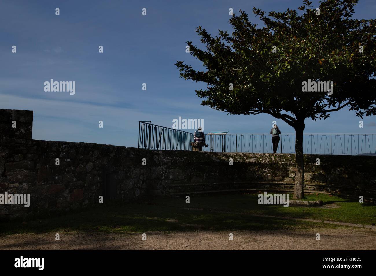 Castro park garden in Vigo Stock Photo - Alamy