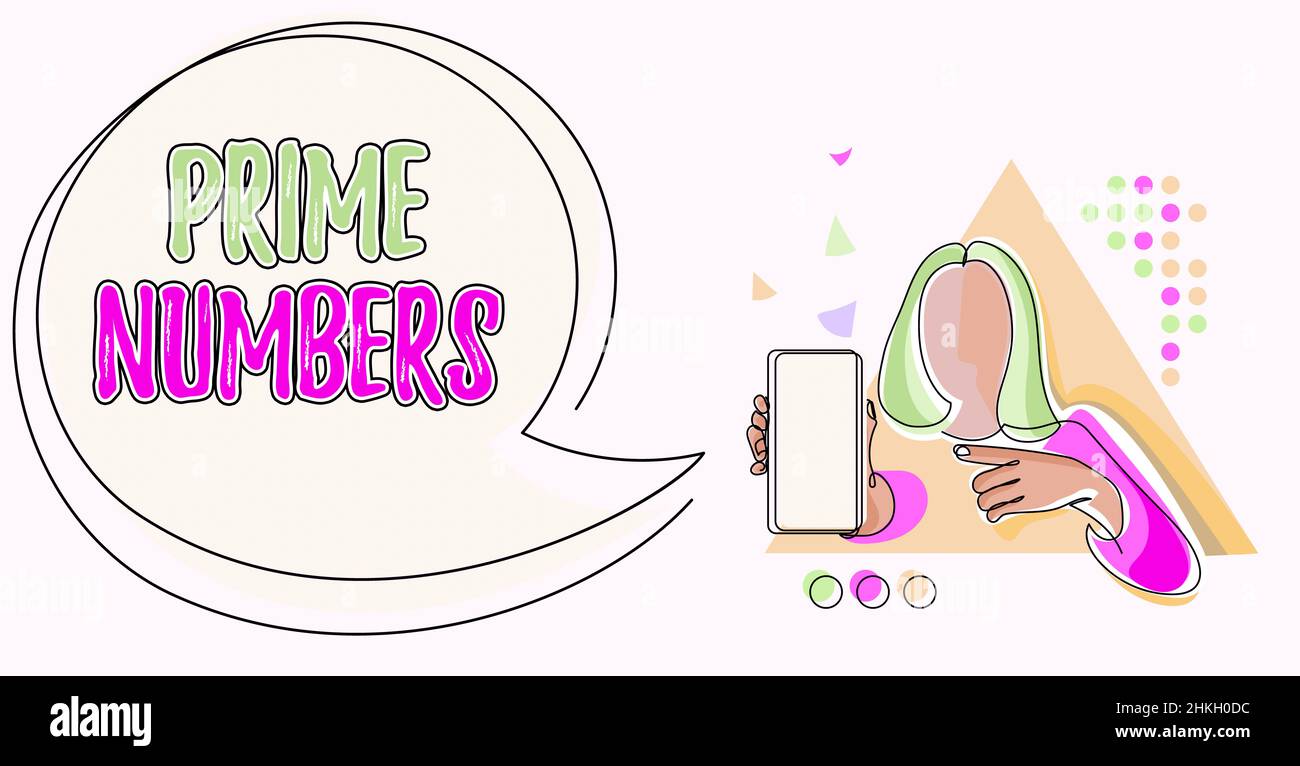 Text caption presenting Prime Numbers. Business showcase a positive ...