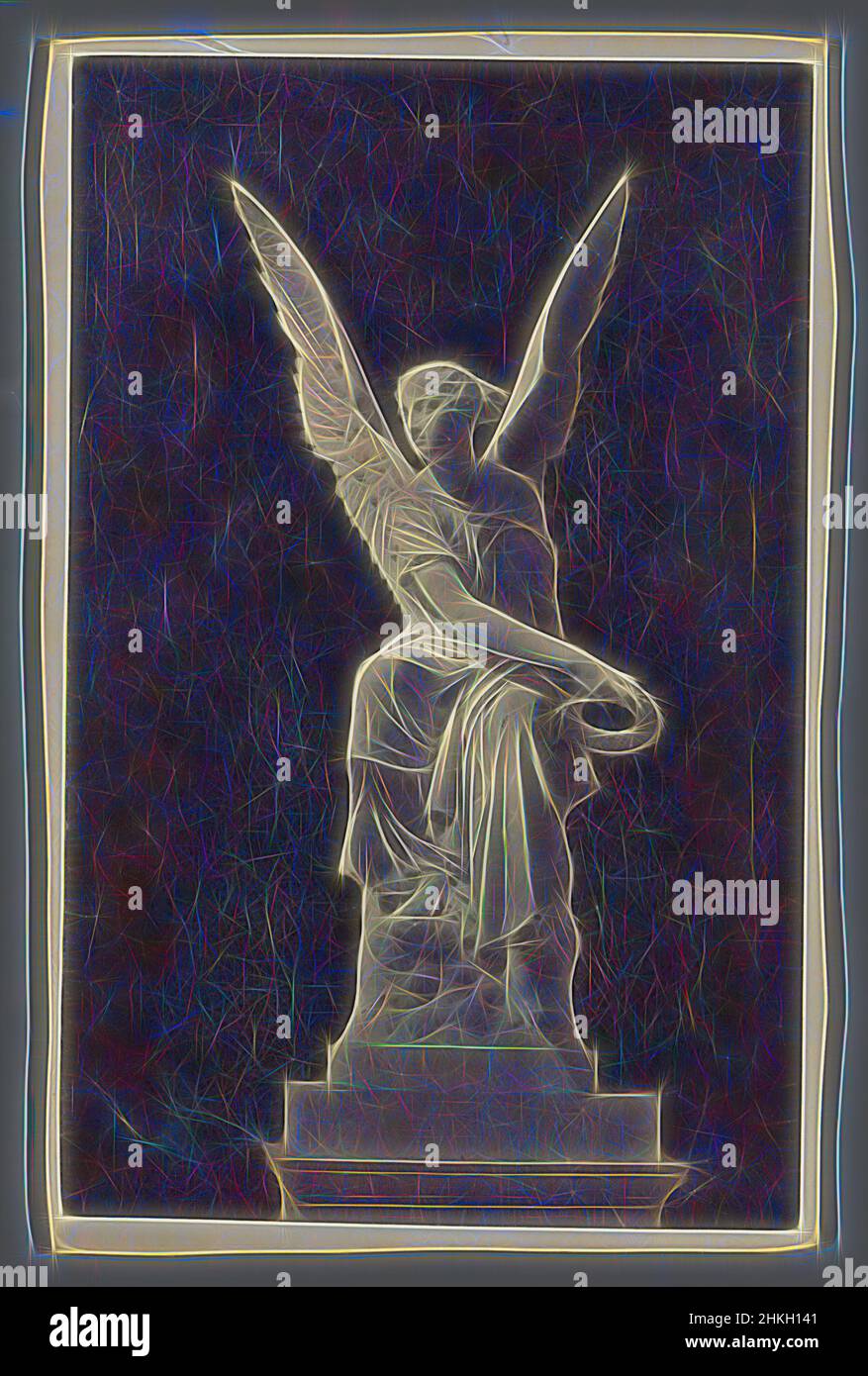 Inspired by Sculpture of an angel, Valhalla, 1855 - 1885, paper ...