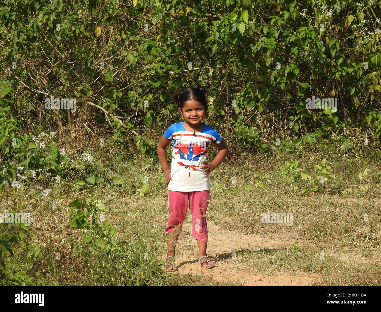 Closeup of beautiful Indian girl kid different actions and facial ...