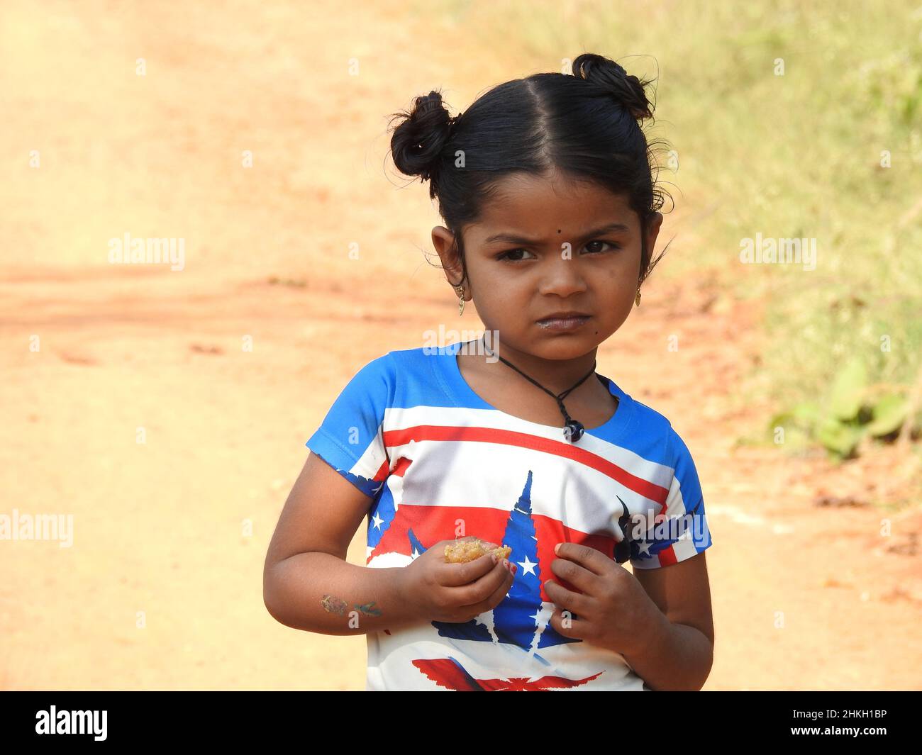 Closeup of beautiful Indian girl kid different actions and facial ...