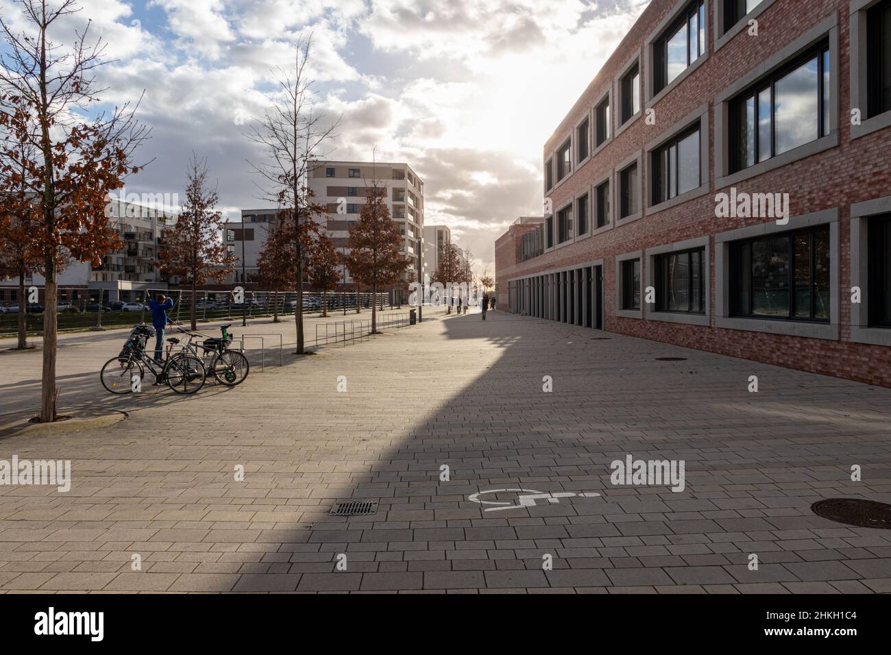 Heidelberg Bahnstadt, Modern Living. Street View Stock Photo - Alamy