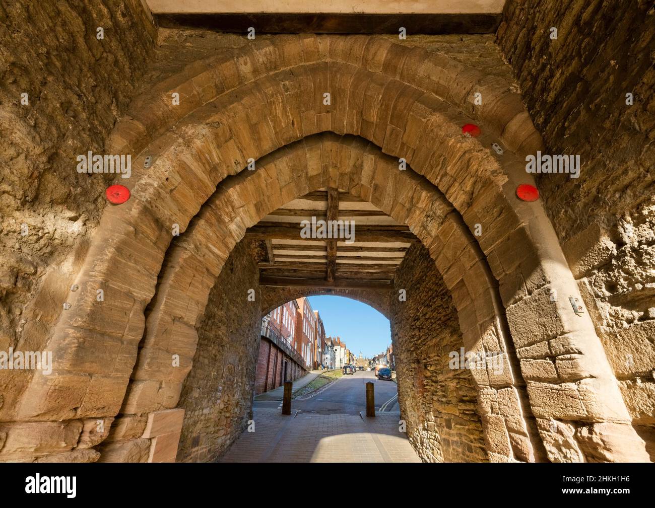 The Broadgate, Broad Street, Ludlow, Shropshire Stock Photo - Alamy