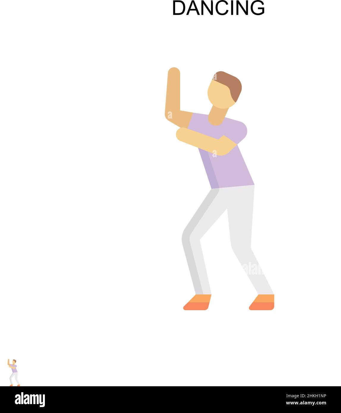 Dancing Simple vector icon. Illustration symbol design template for web ...