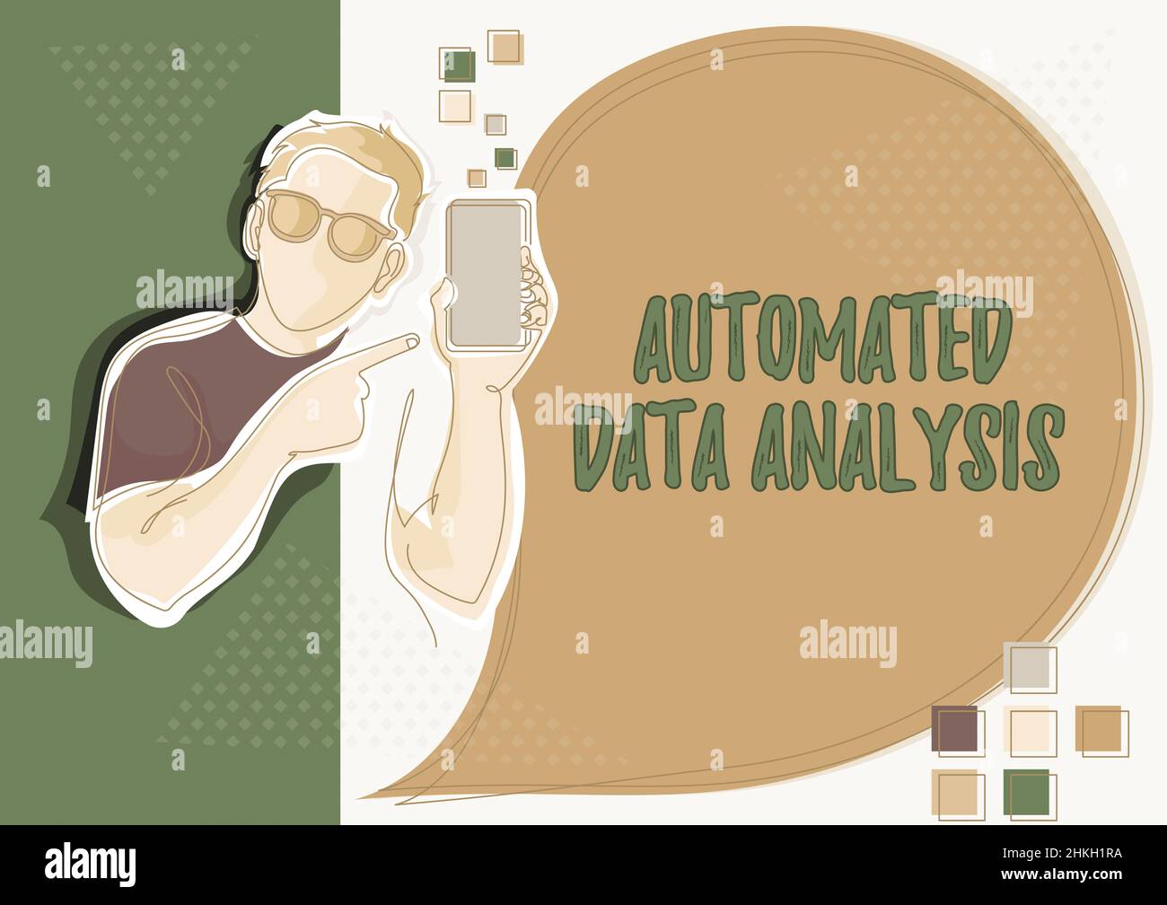 Text showing inspiration Automated Data Analysis. Business concept automatic decision making ...