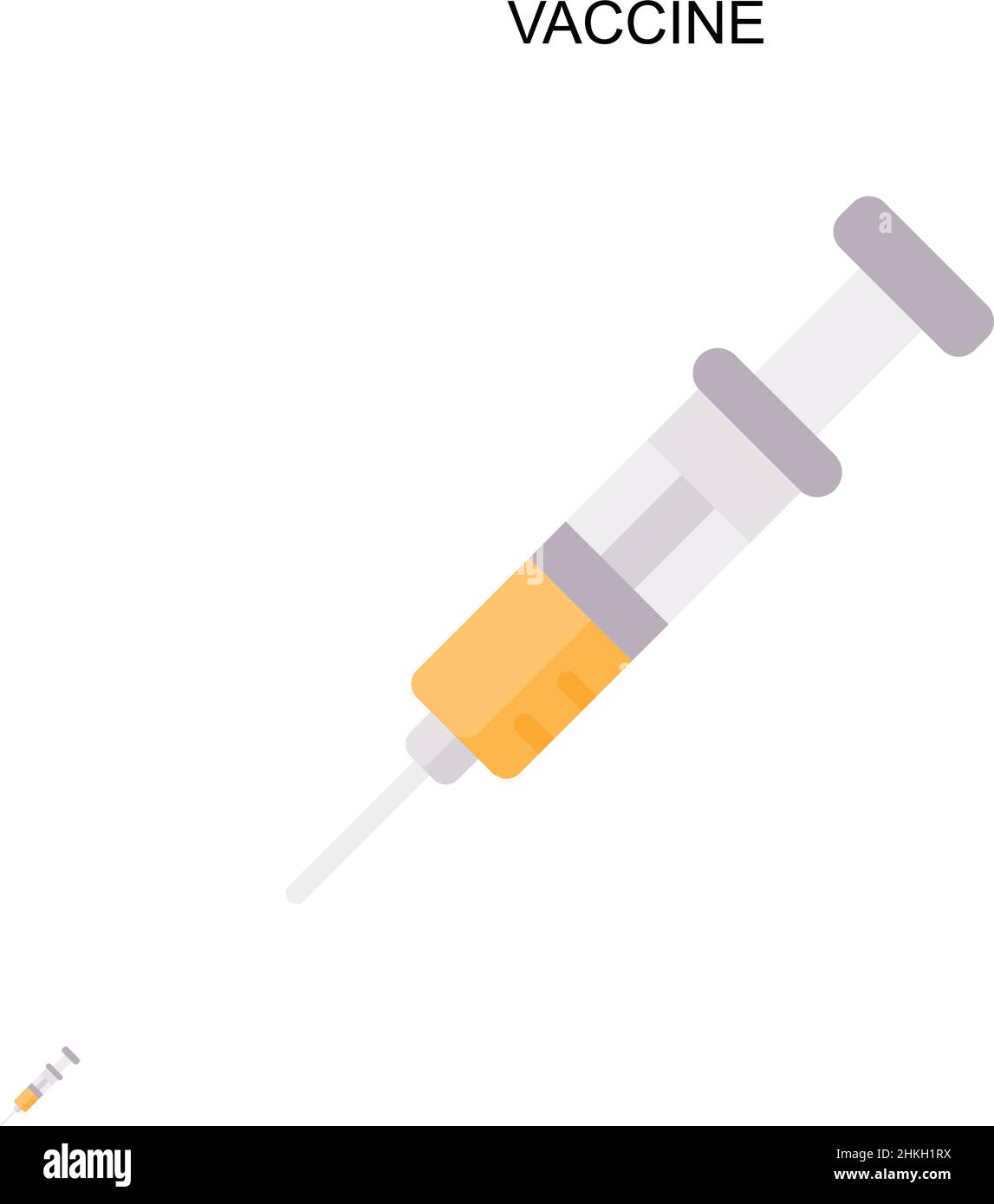 Vaccine Simple vector icon. Illustration symbol design template for web ...