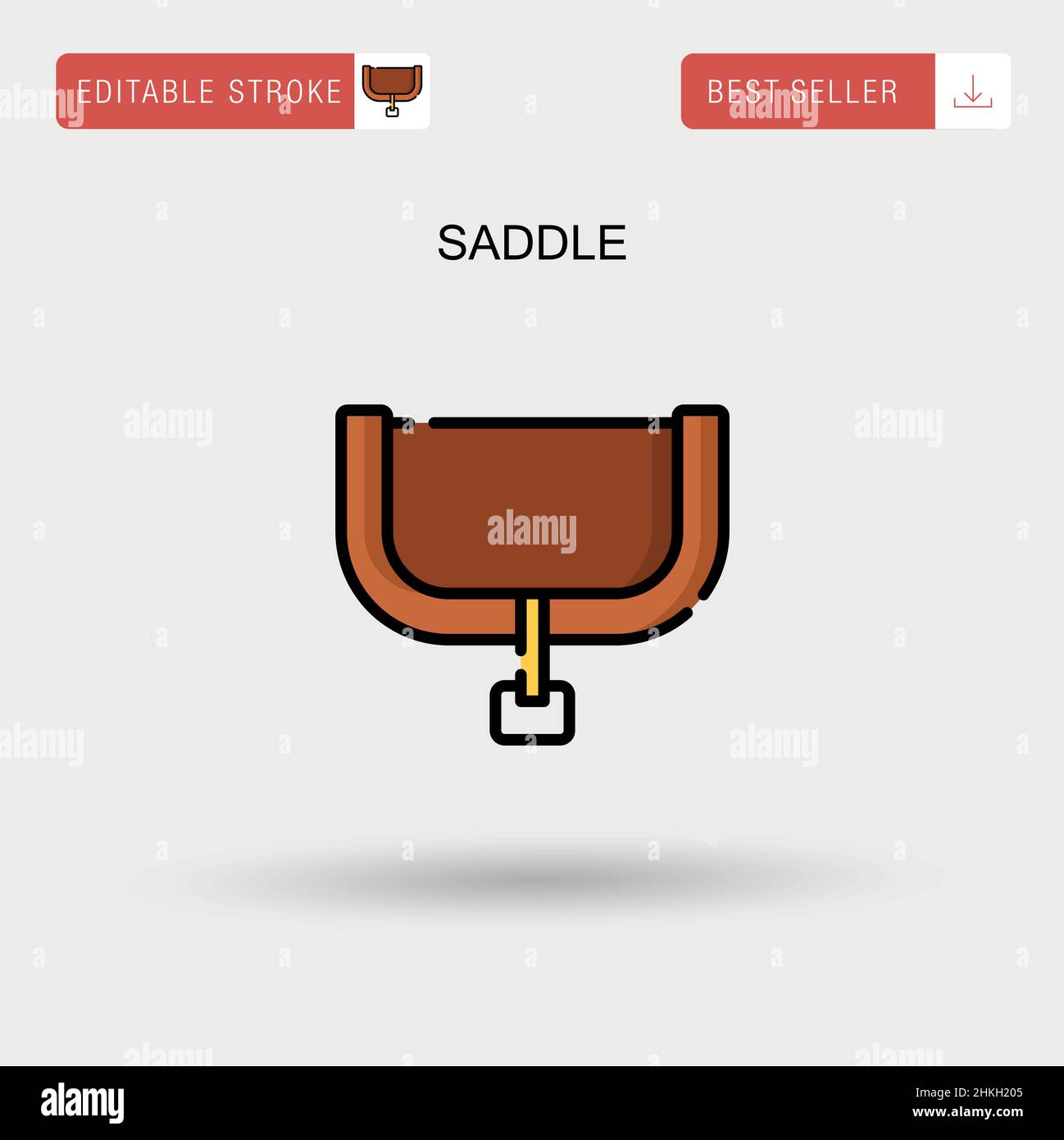 Saddle Simple vector icon Stock Vector Image & Art - Alamy