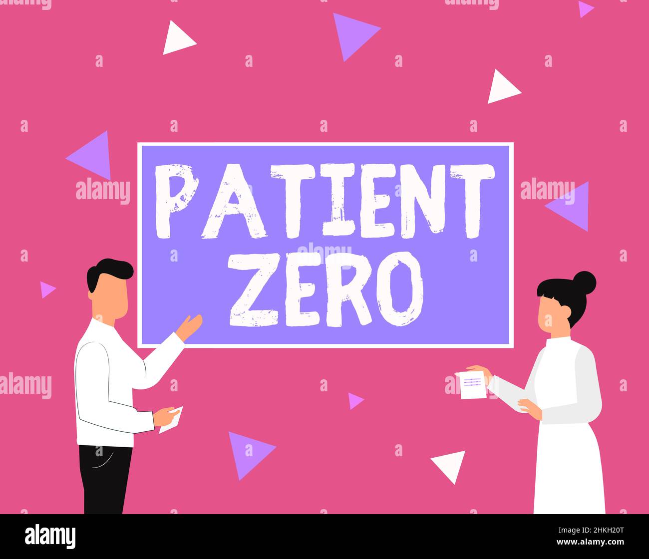 Writing displaying text Patient Zero. Word for primary disease carrier ...