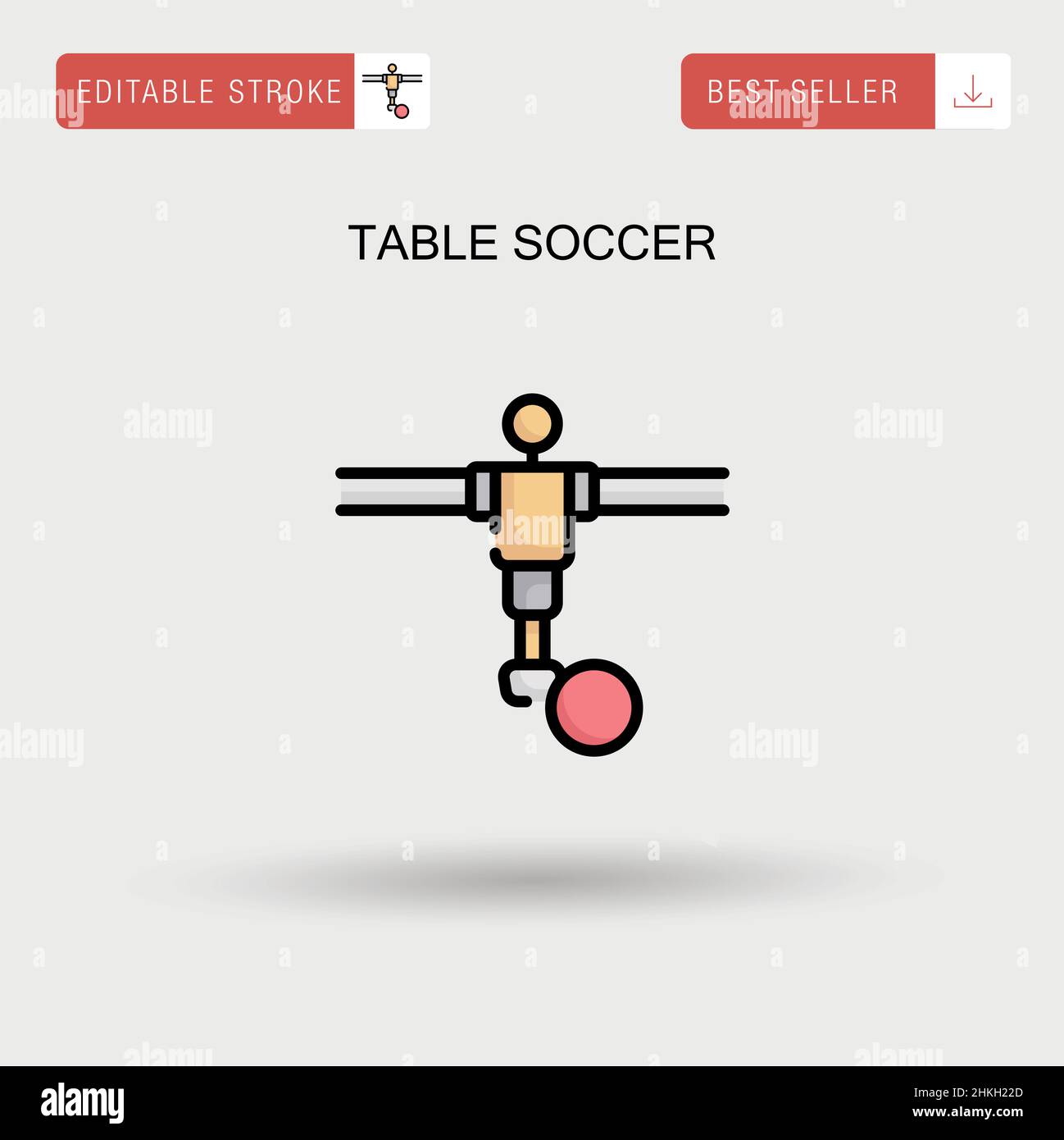 Foosball table soccer Stock Vector Images - Alamy