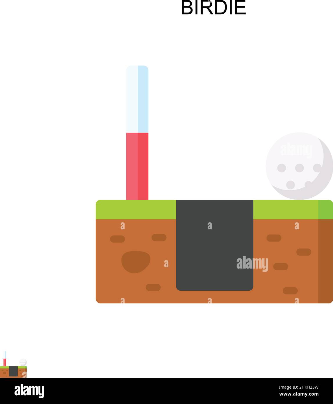 Birdie Simple vector icon. Illustration symbol design template for web ...