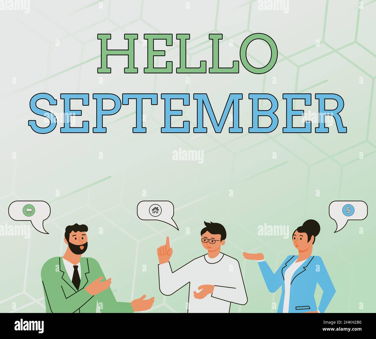 Inspiration showing sign Hello September. Concept meaning Eagerly ...