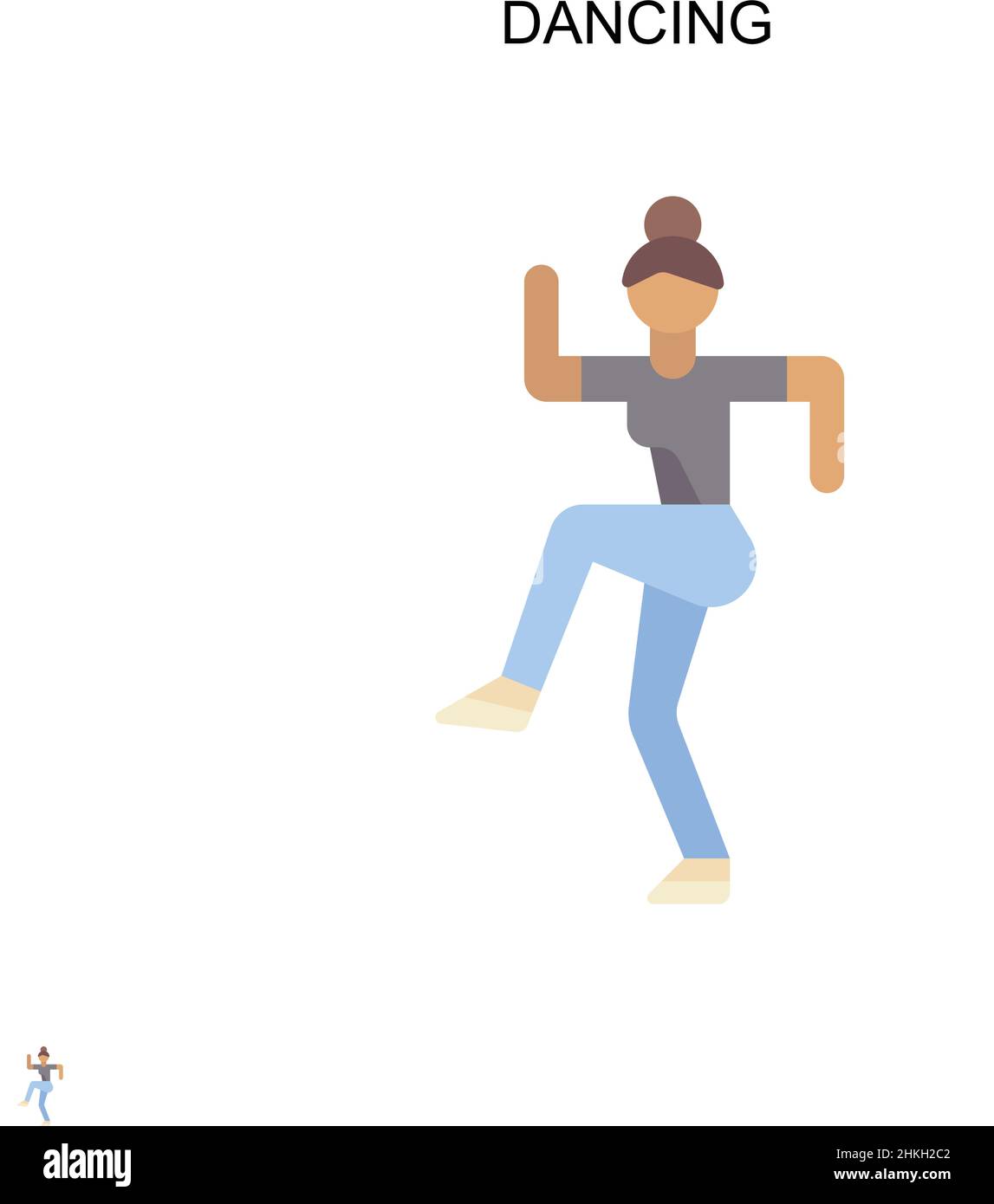 Dancing Simple vector icon. Illustration symbol design template for web ...