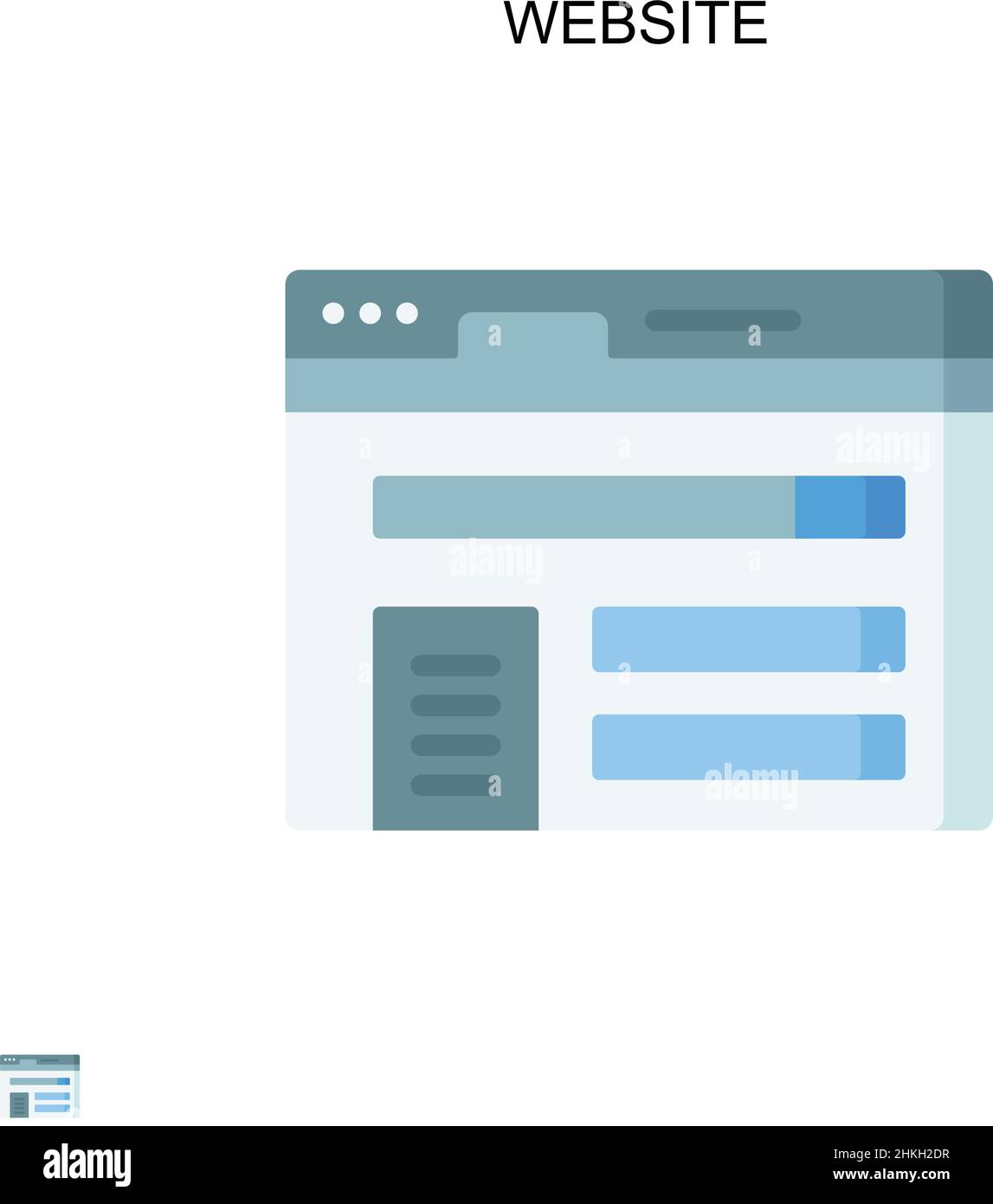 Website Simple vector icon. Illustration symbol design template for web ...