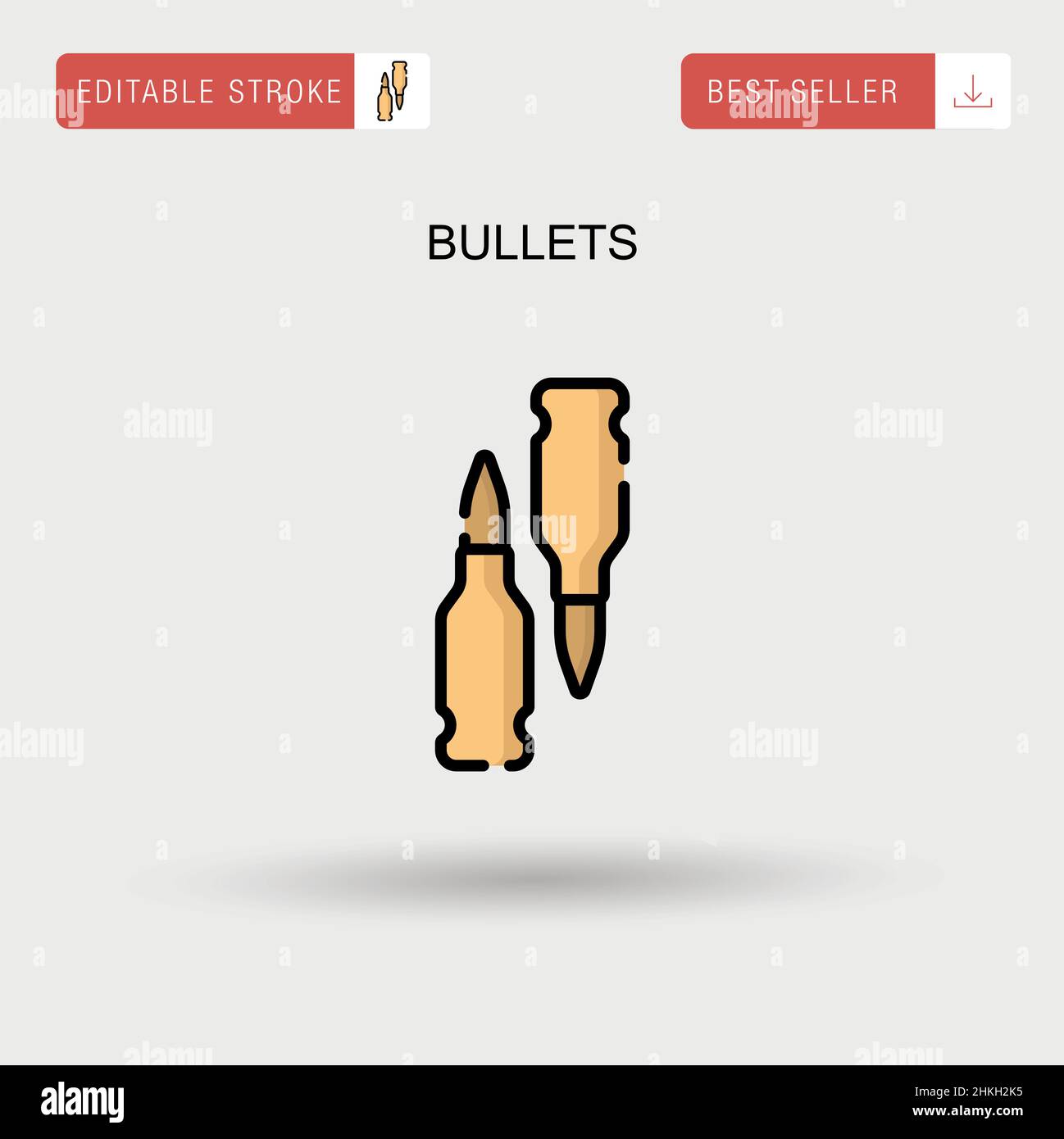 Bullets Simple vector icon Stock Vector Image & Art - Alamy