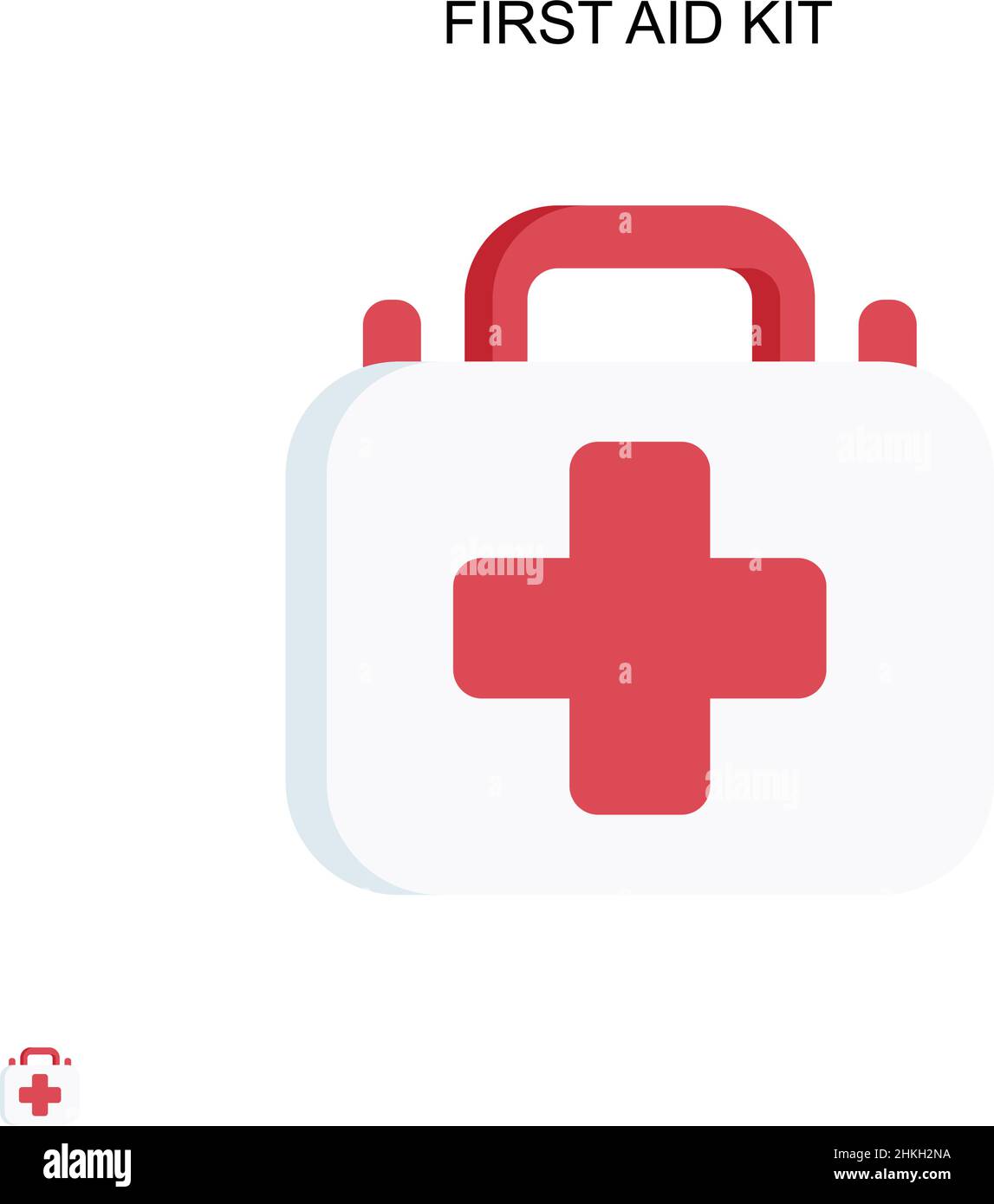 First aid kit Simple vector icon. Illustration symbol design template ...
