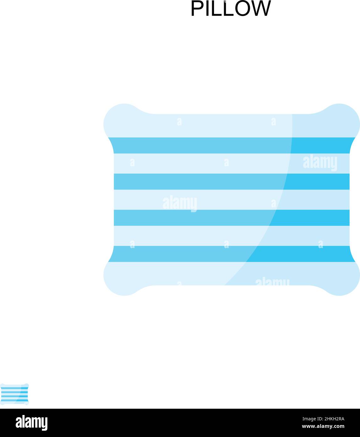 Pillow Simple vector icon. Illustration symbol design template for web ...