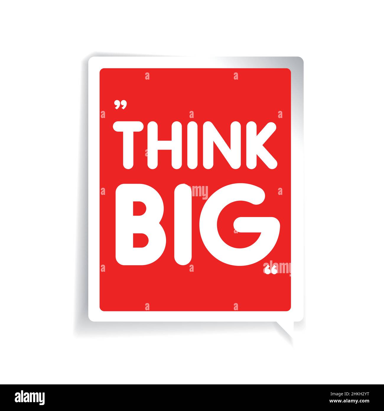Think big. Inspirational motivational quote Stock Vector Image & Art ...