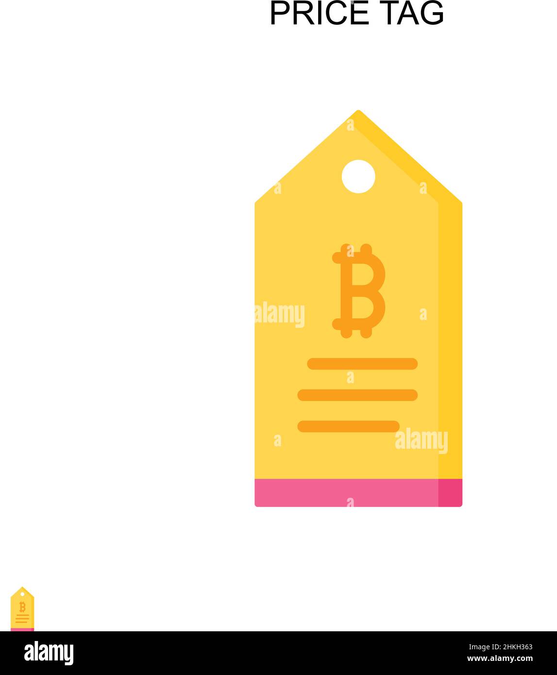 Price tag Simple vector icon. Illustration symbol design template for ...