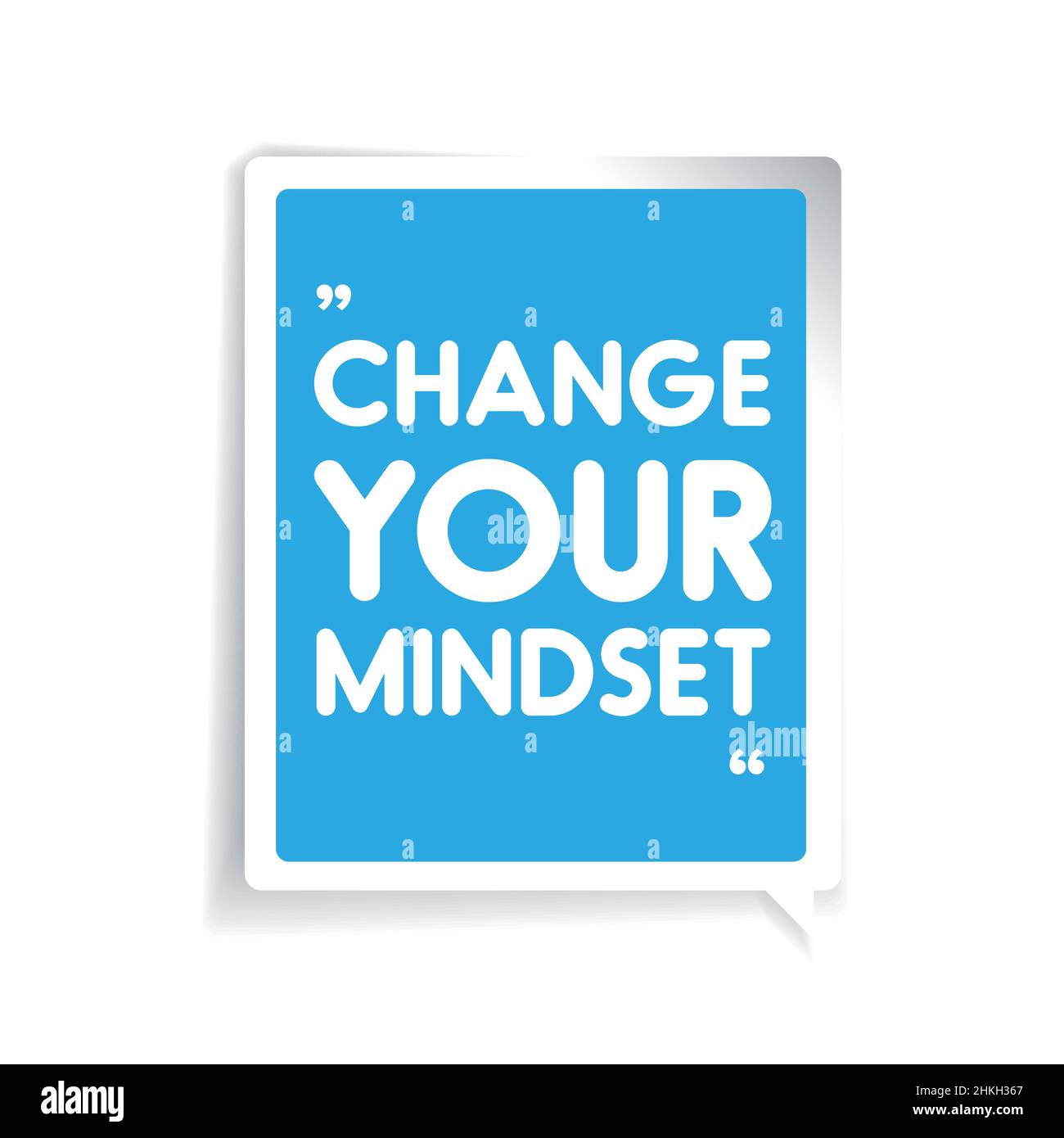 Change your mindset. Inspirational motivational quote Stock Vector ...