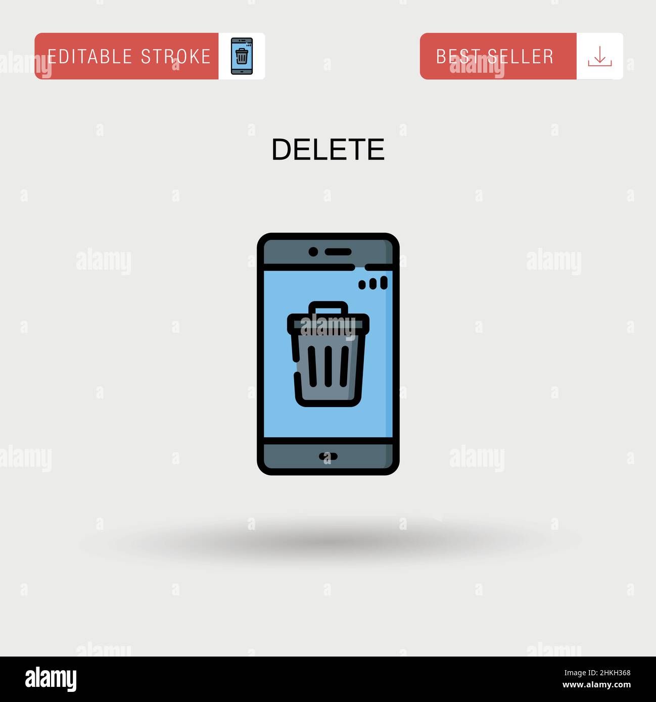 Delete Simple vector icon Stock Vector Image & Art - Alamy