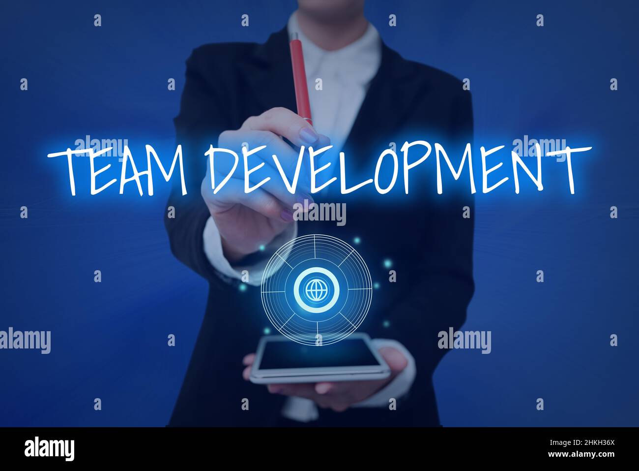 Handwriting text Team Development. Internet Concept learn why and how small groups change over ...