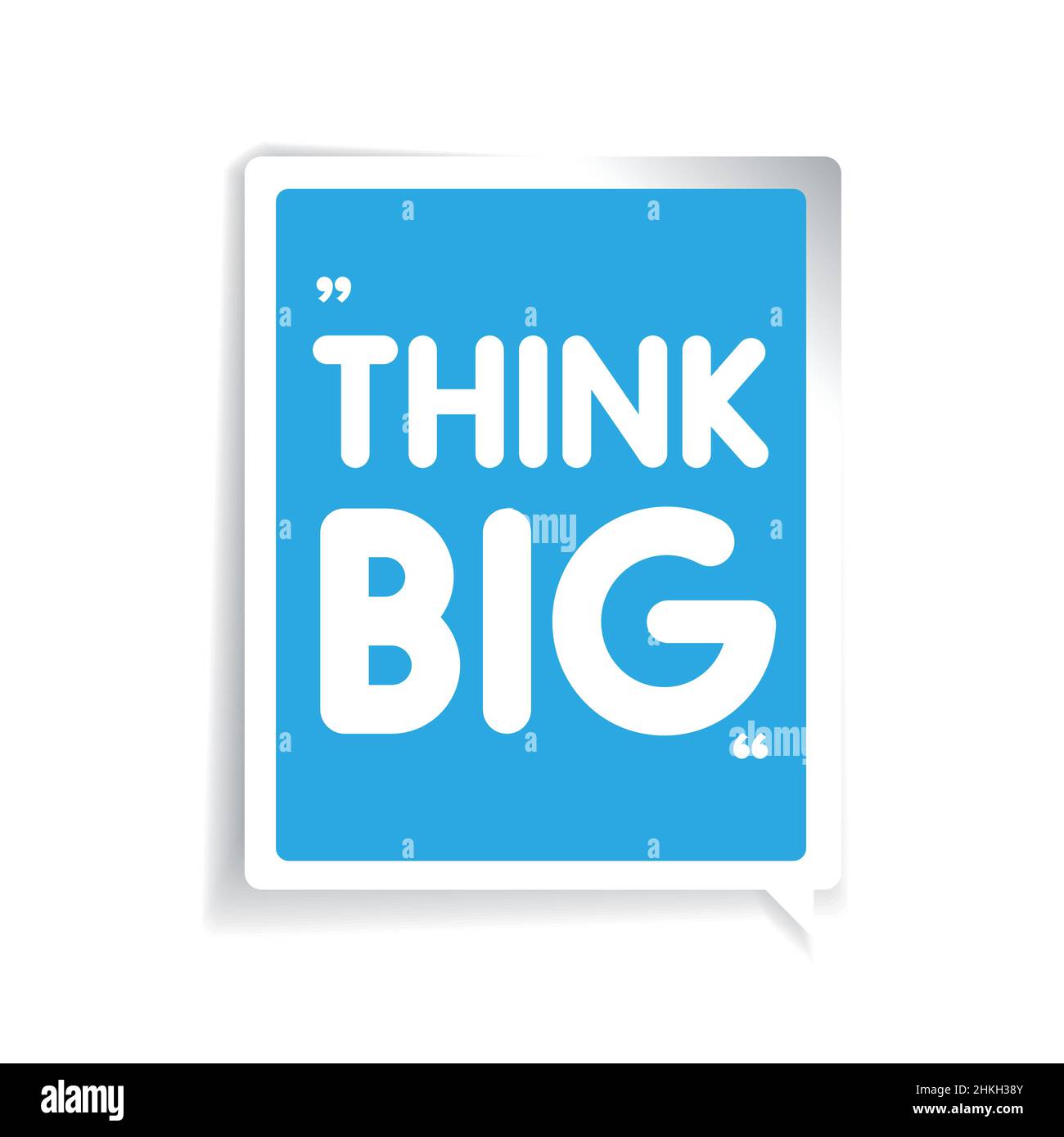 Think big. Inspirational motivational quote Stock Vector Image & Art ...
