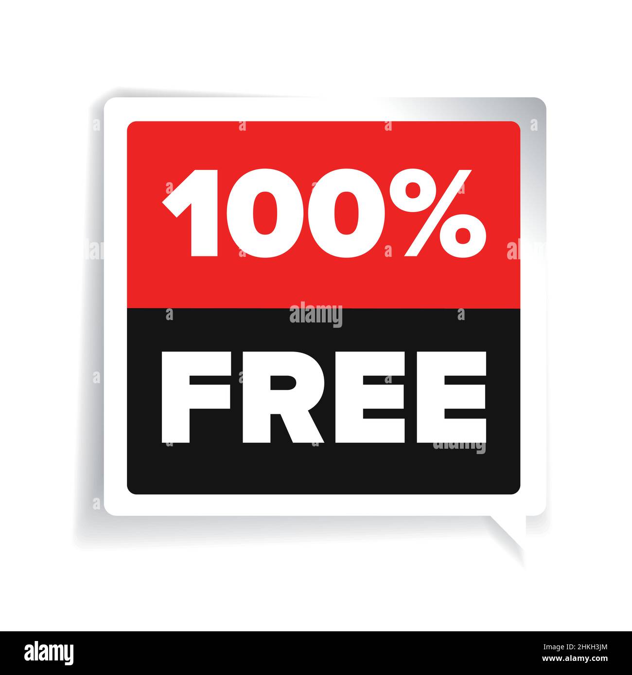 100 percent free label vector Stock Vector Image & Art - Alamy