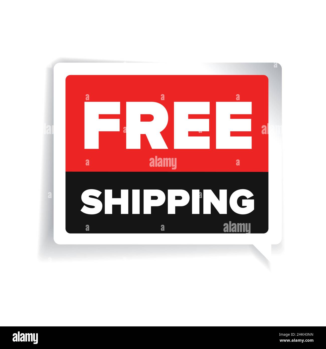 Free shipping label vector Stock Vector Image & Art - Alamy