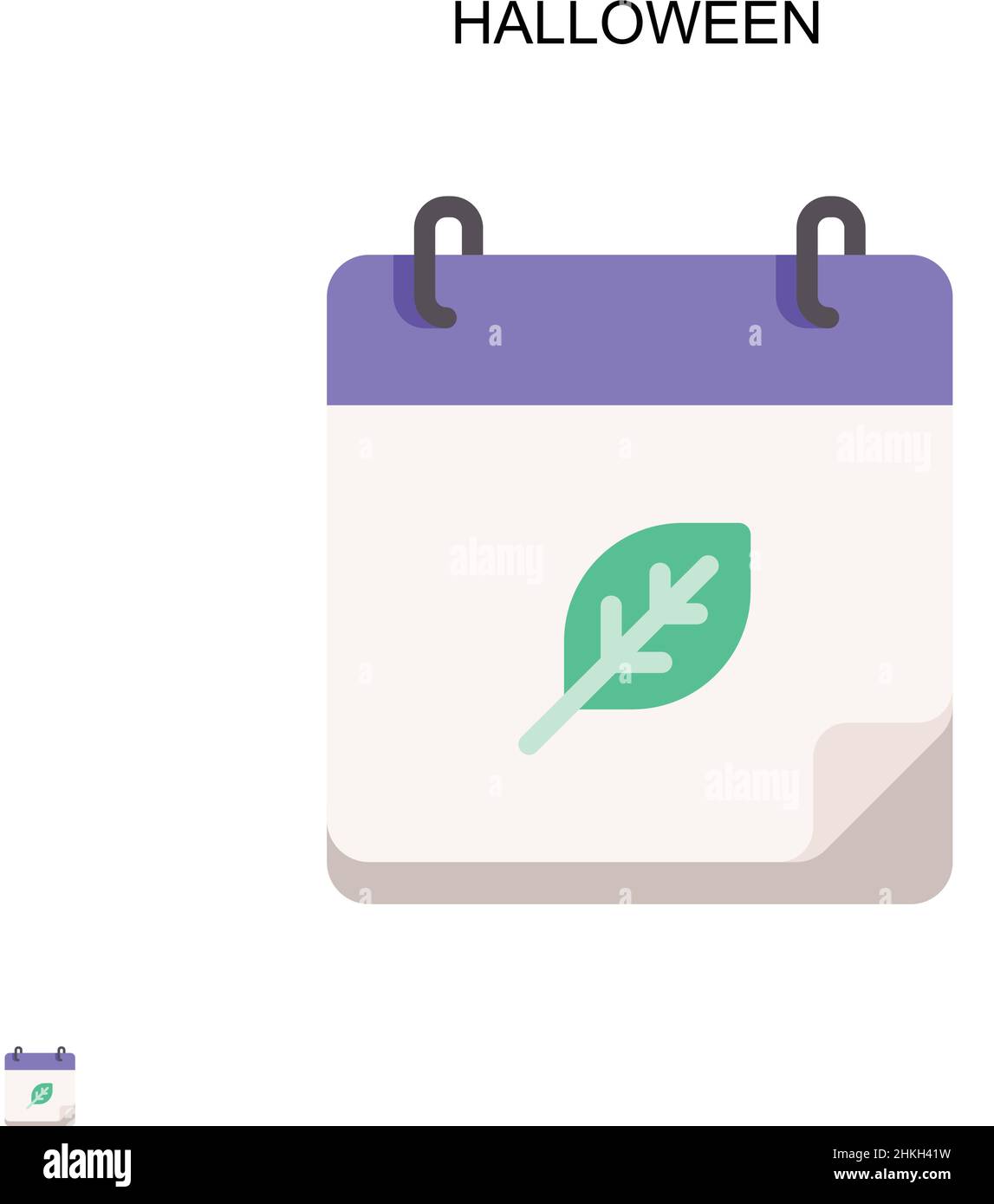 Halloween Simple vector icon. Illustration symbol design template for ...